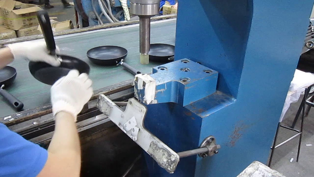 How to rivet the pot handle? - YouTube