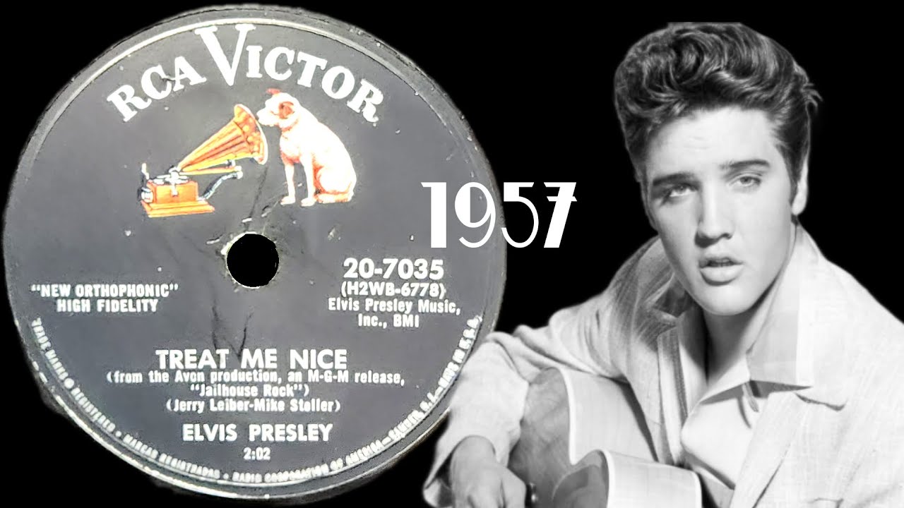 Elvis Presley ~ "Treat Me Nice" - 1957 RCA Victor 78rpm Record Play ...