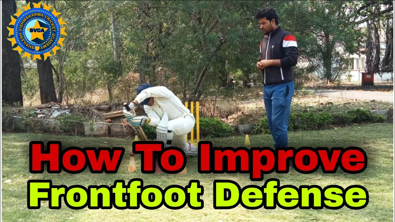 front foot defence\how to improve front foot defence - YouTube