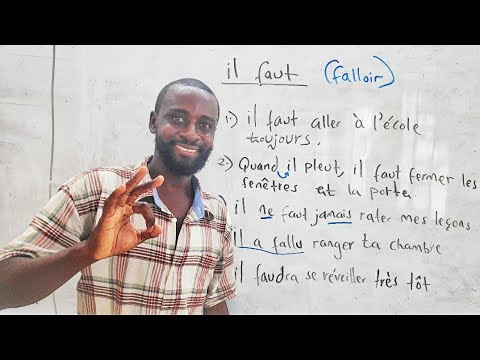 Il faut // how to say "it's necessary to" in French - YouTube