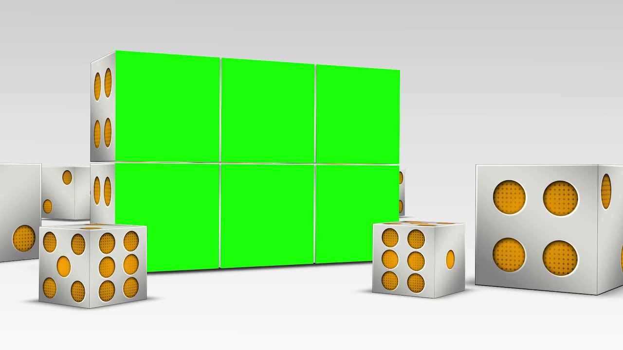 Yellow Dice Promo/Slideshow/Presentation with Green Screen in 4K ...