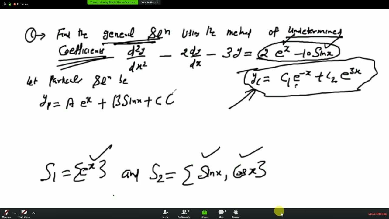 ODE lecture -8 - YouTube