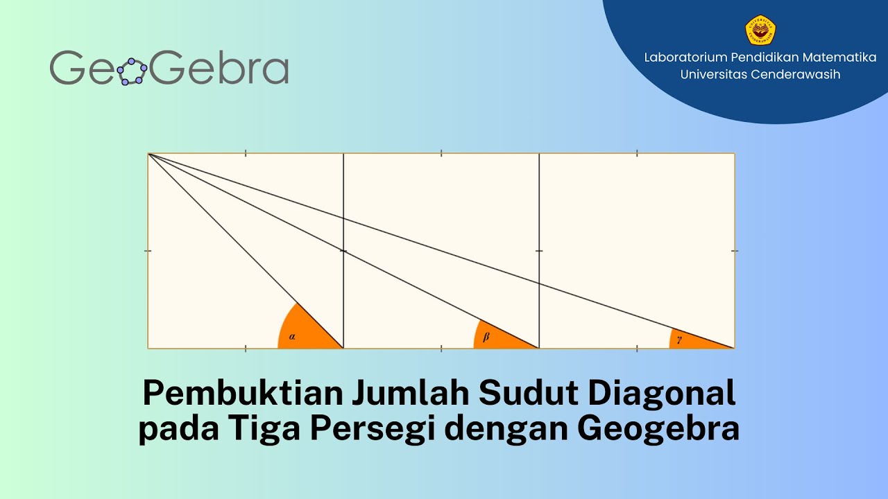 Pembuktian Jumlah Sudut Diagonal pada Tiga Persegi dengan Geogebra ...