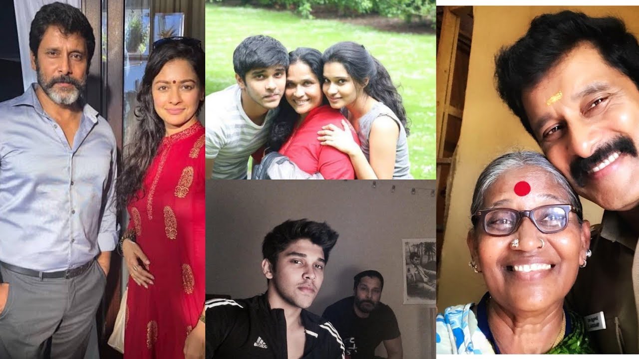 Tamil Actor Vikram Wife And Children Photos
