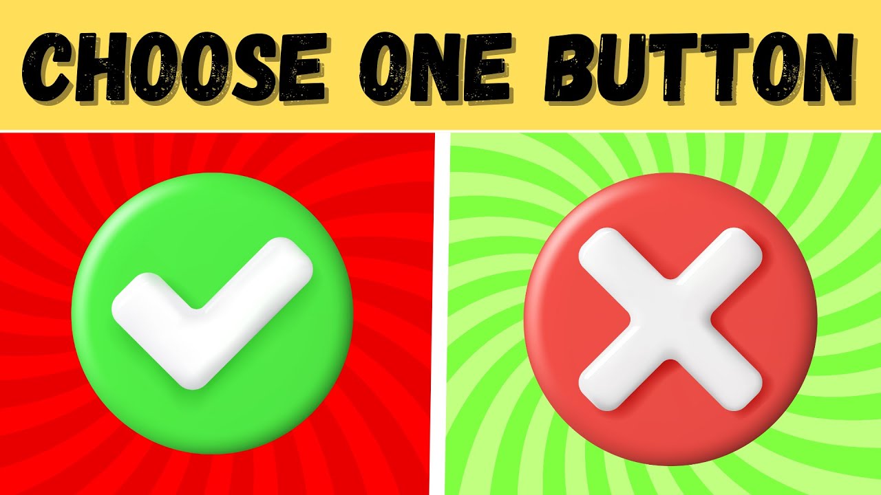 Choose One BUTTON...! 😲🔥 YES or NO Challenge 🔴🟢 - YouTube