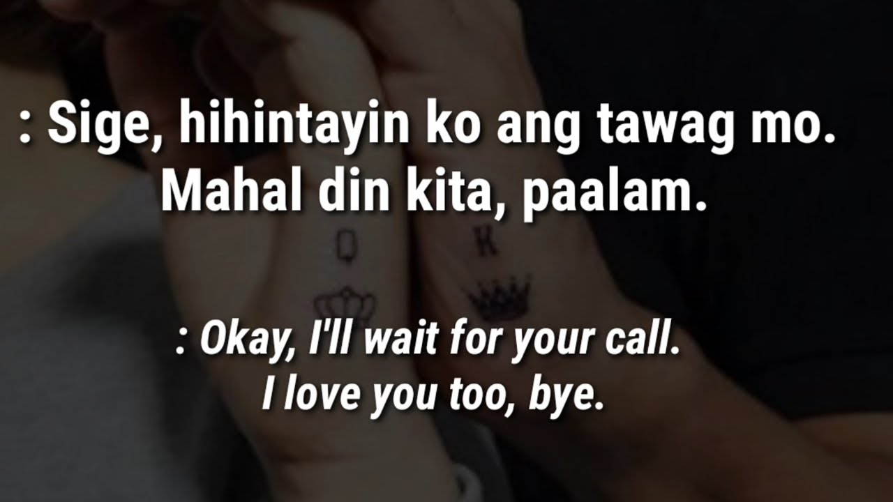 Sweet Lovers' Conversation 😍 (English-Tagalog Translation) - YouTube