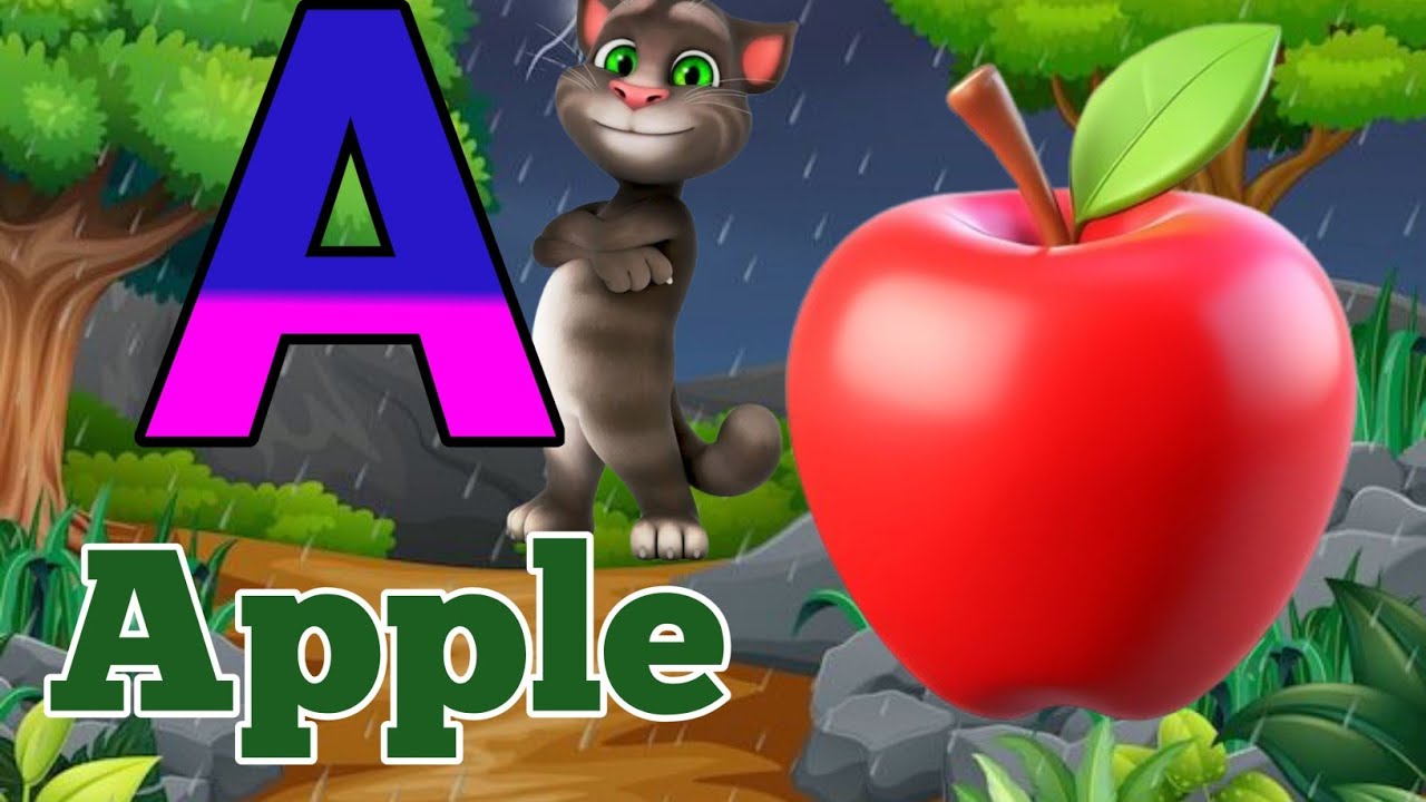 Phonics Song 4 with For Words in 4D - A For Apple - ABC Alphabet Songs ...