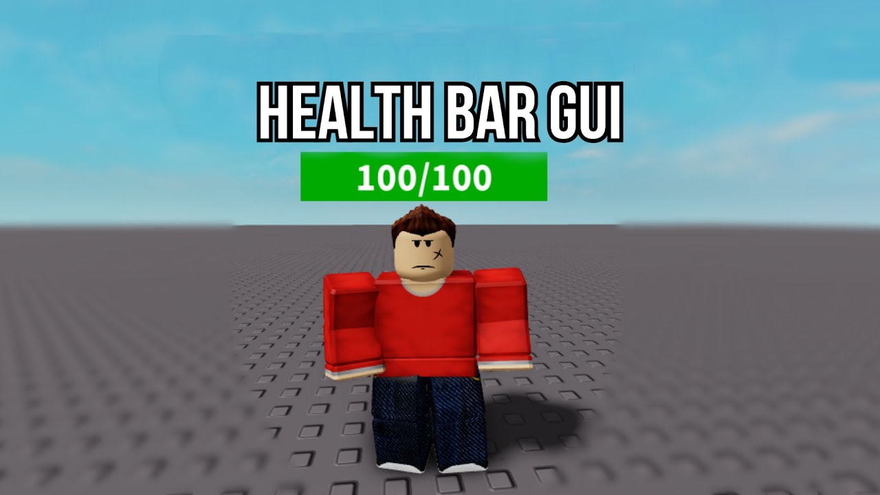 How To Make HealthBar Gui | Roblox Studio - YouTube