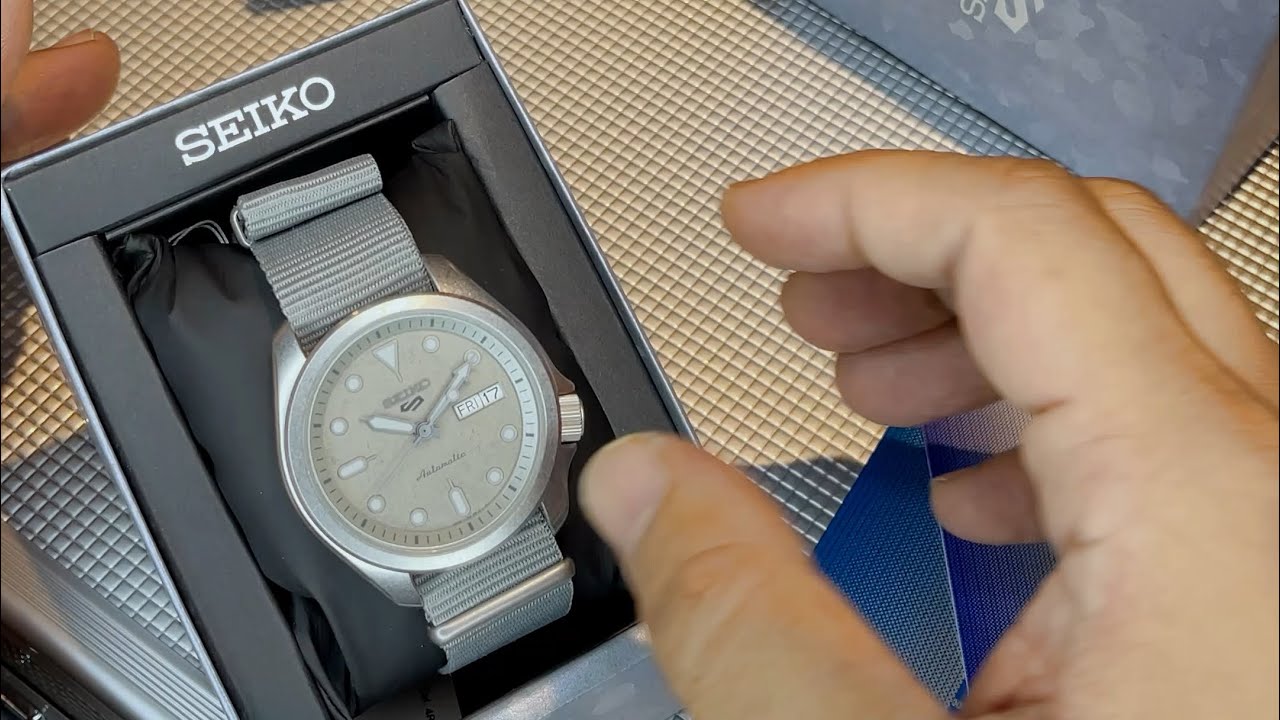 SEIKO 5 SPORTS GREY DIAL AUTOMATIC MEN'S WATCH| SRPG63K1 - YouTube
