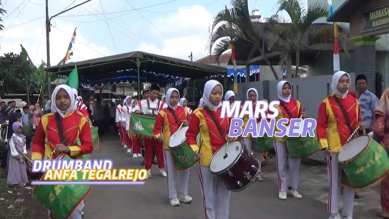 MARS BANSER _DRUMBAND ANFA TEGALREJO LIVE CEKELAN - YouTube