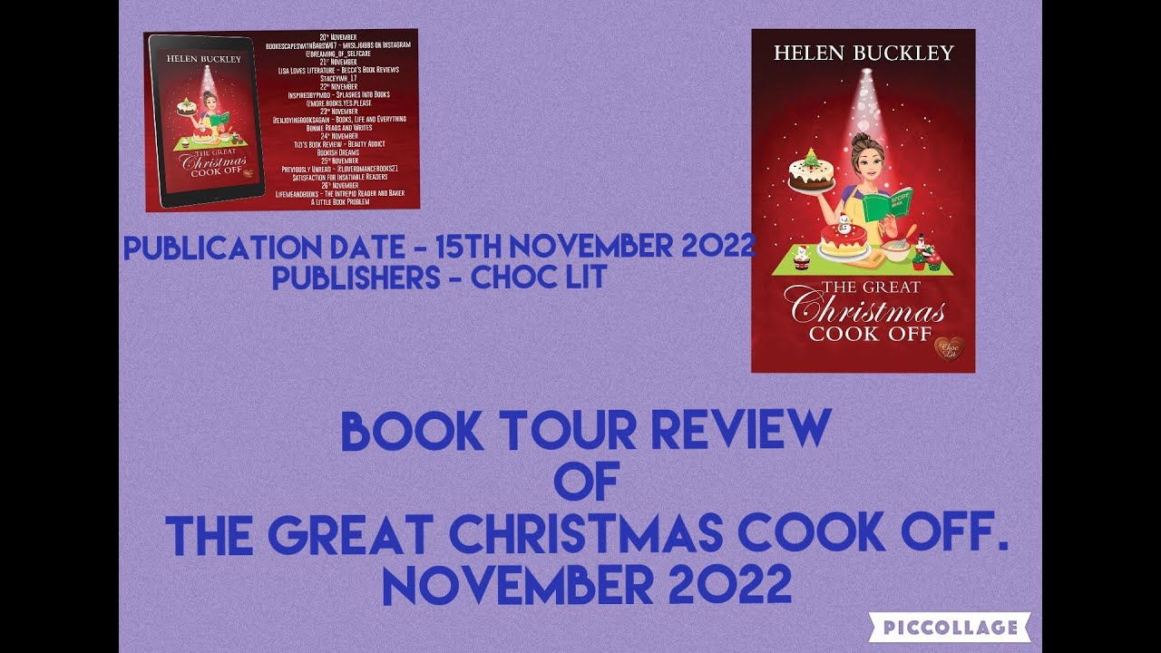 The Great Christmas Cook Off Book Tour Review - November 2022 - YouTube
