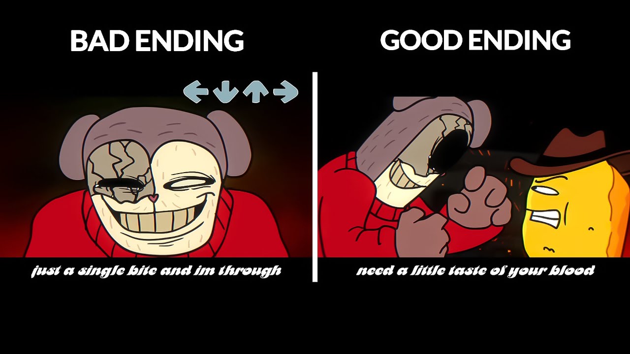 Friday Night Funkin' TWIDDLEFINGER | Good Ending VS Bad Ending (FNF MOD ...