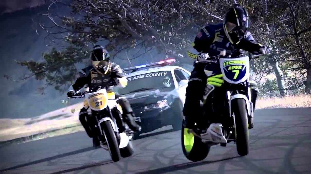Ken Block DC Police chase bikes, incredible drifting HD - YouTube