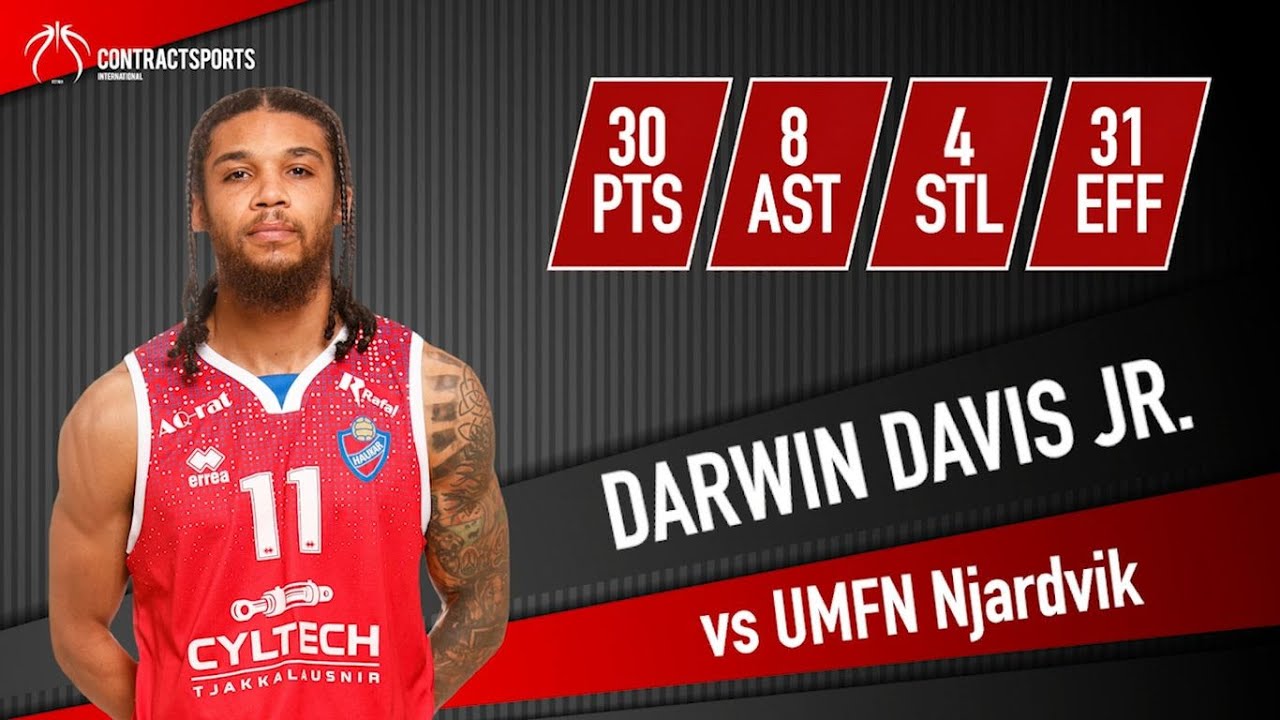 Dee Davis vs Njardvik | Season 2023-24 Quarter-Finals Game 3 - YouTube