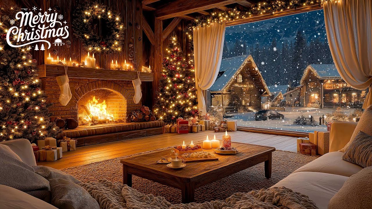 Soothing Christmas Ambience 🎄Instrumental Christmas Music With ...