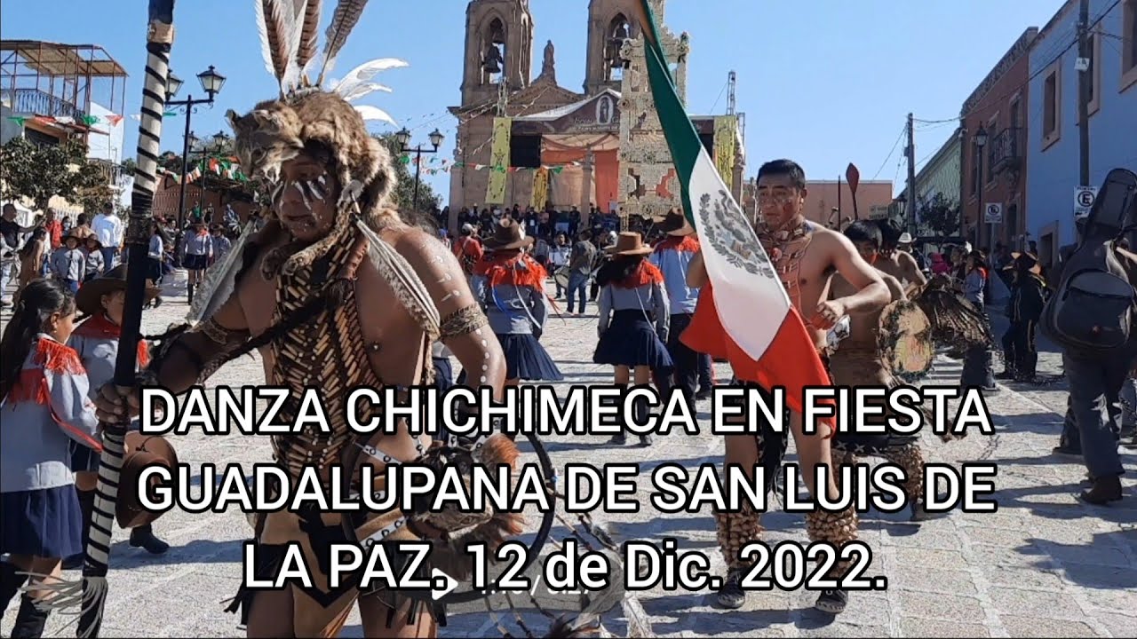 Danza chichimeca en fiesta guadalupana de san Luis de la paz. 12 de dic ...