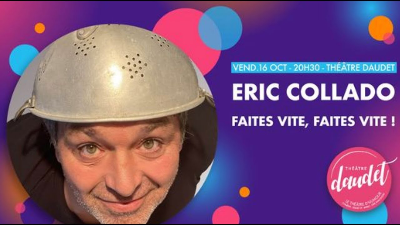 Eric Collado au Théâtre Daudet à Six-Fours, le 16 octobre 2020 - YouTube