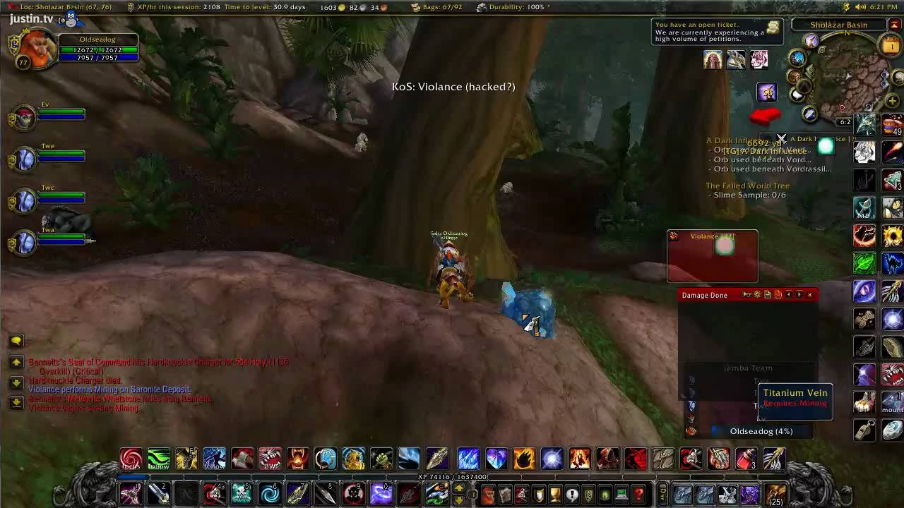 world of warcraft: mining hack - YouTube