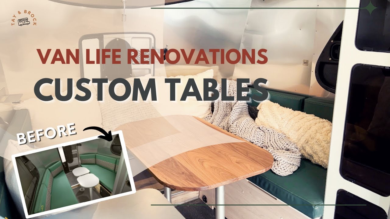 Van Life Renovations | DIY Wood Tables from start to FINISH! - YouTube