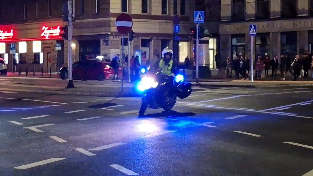 Unmarked motorcycle BMW R1250RT of Warsaw Police Traffic Division ...