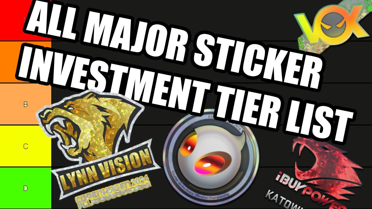 ALL MAJOR STICKERS INVESTMENT TIER LIST! | CS2 INVESTING - YouTube