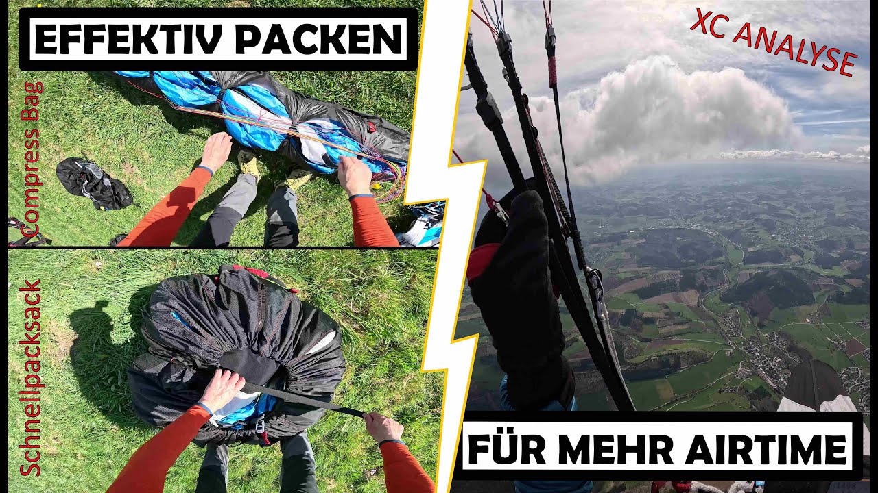 Gleitschirm: Effektiv packen für mehr Airtime – inkl. Erklärung kleiner ...