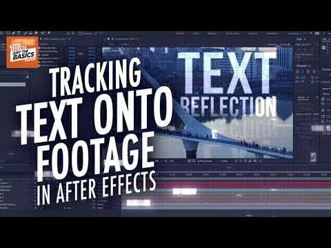 Tracking text into footage, adding reflections | After Effects tutorial - YouTube
