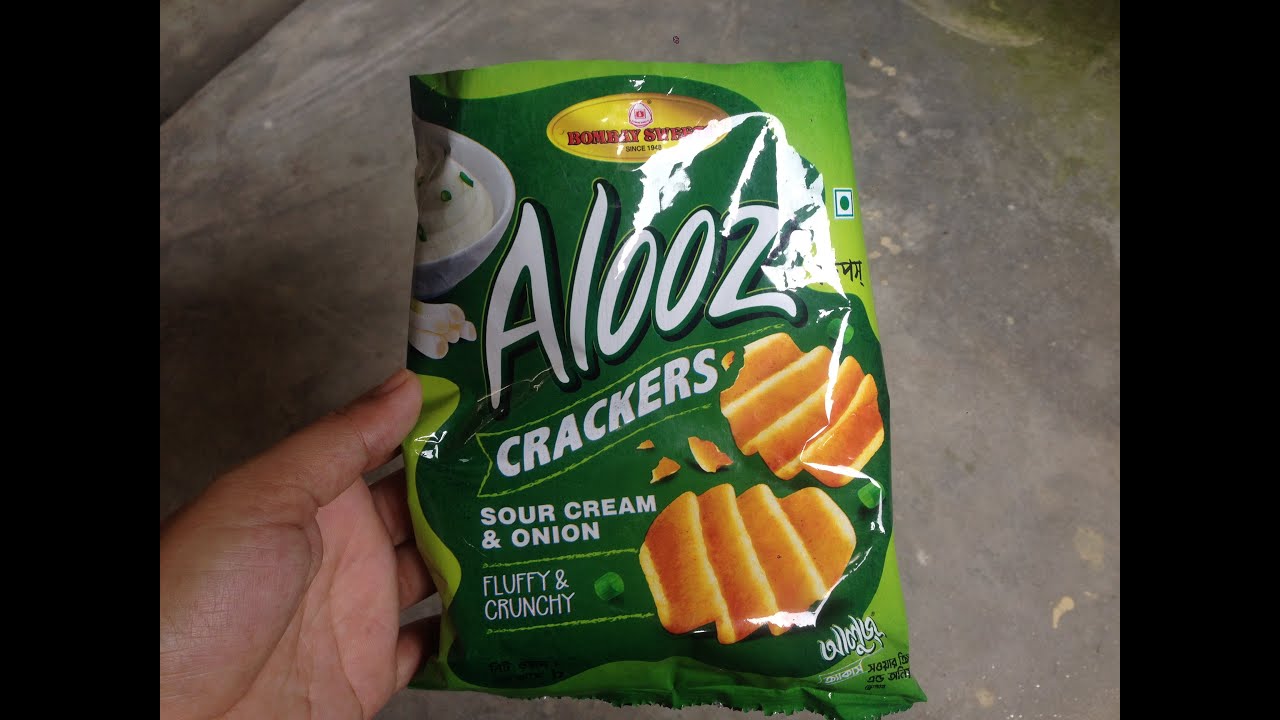 BombySweets | Alooz | Crackers | Sour Cream n Onion | Review - YouTube