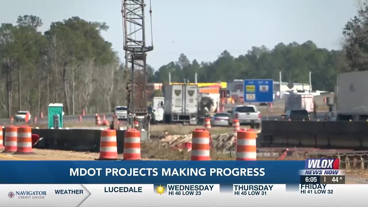 MDOT projects in South Mississippi making progress - YouTube