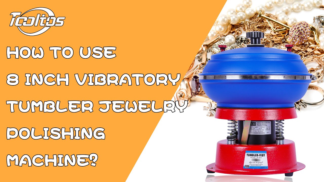 How to Use 8 inch Vibratory Tumbler Jewelry Polishing Machine? - YouTube