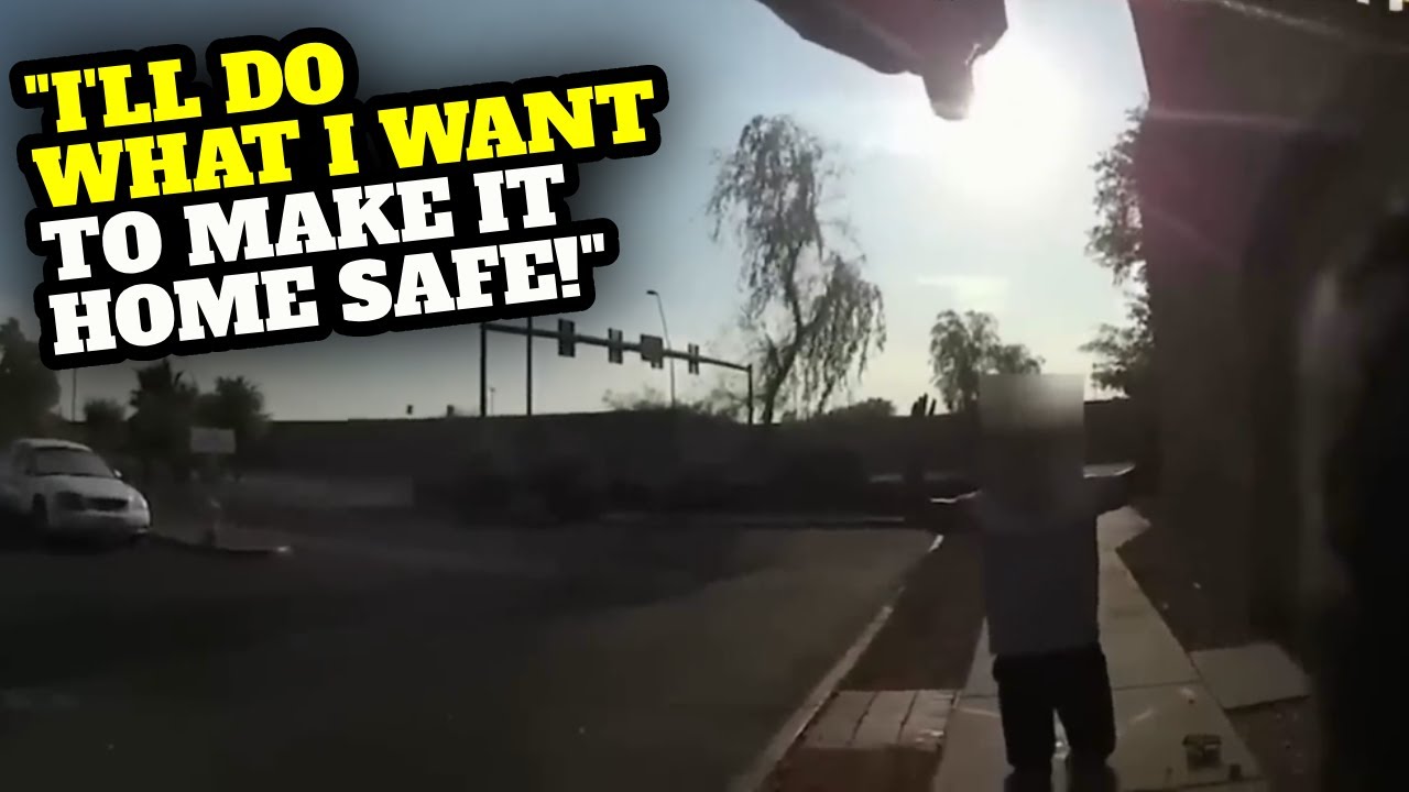 SCARED Arizona Cop KNOWINGLY Holds the WRONG MAN at GUNPOINT - YouTube