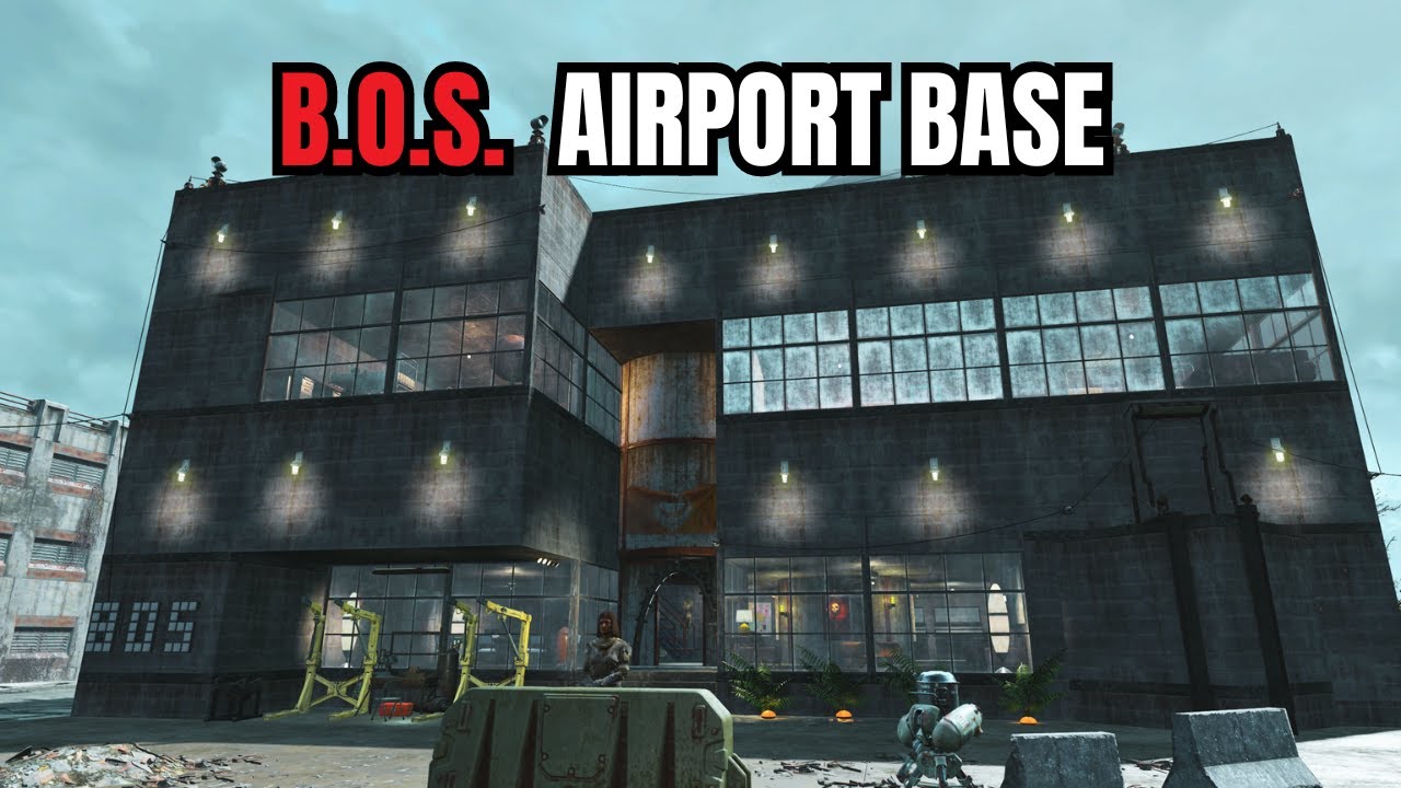 Brotherhood Of Steel Airport Base Tour - Fallout 4 (NO MODS) - YouTube