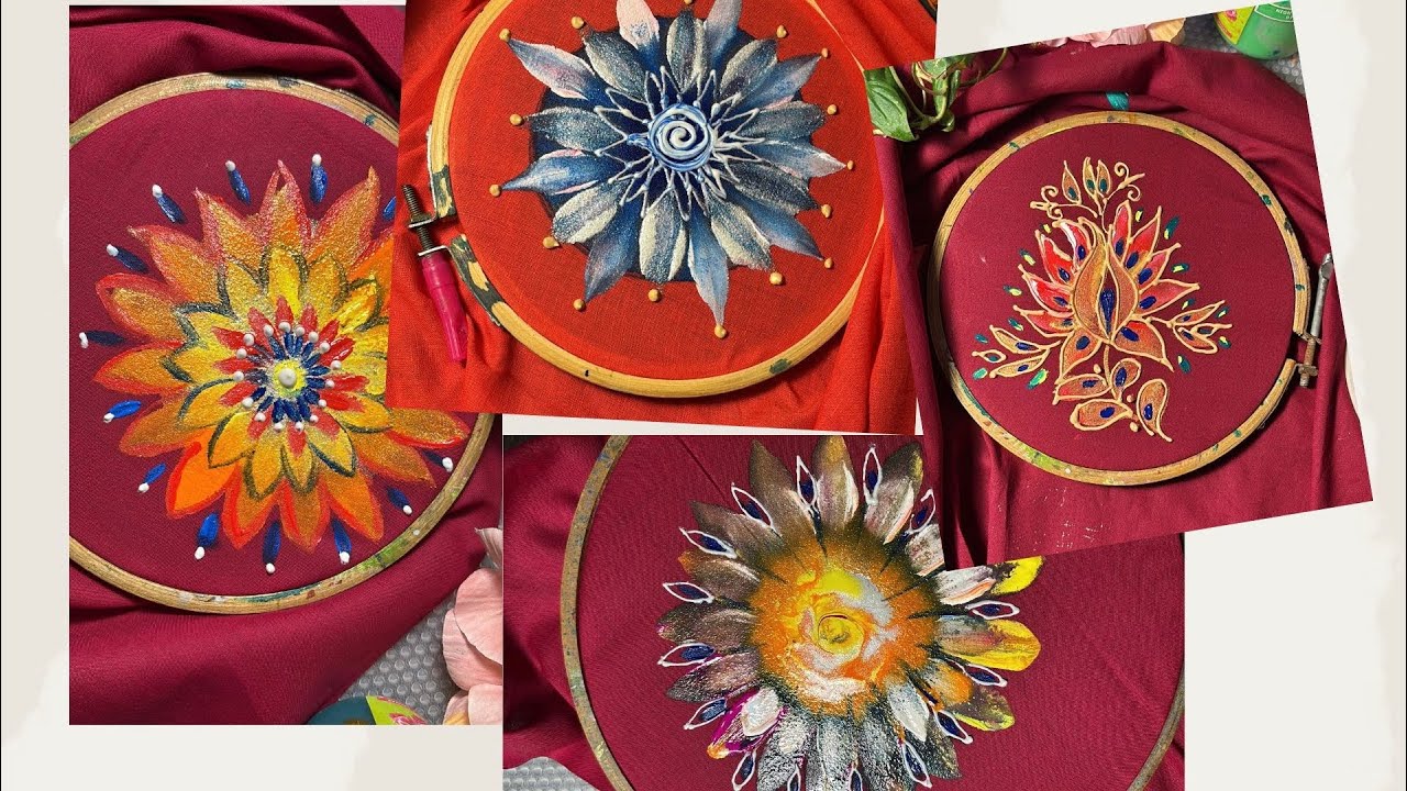 Wet on wet fabric painting art tutorials #arttutorials #fabricpainting ...