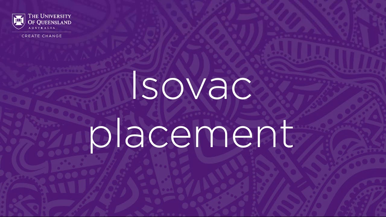 Isovac placement - YouTube