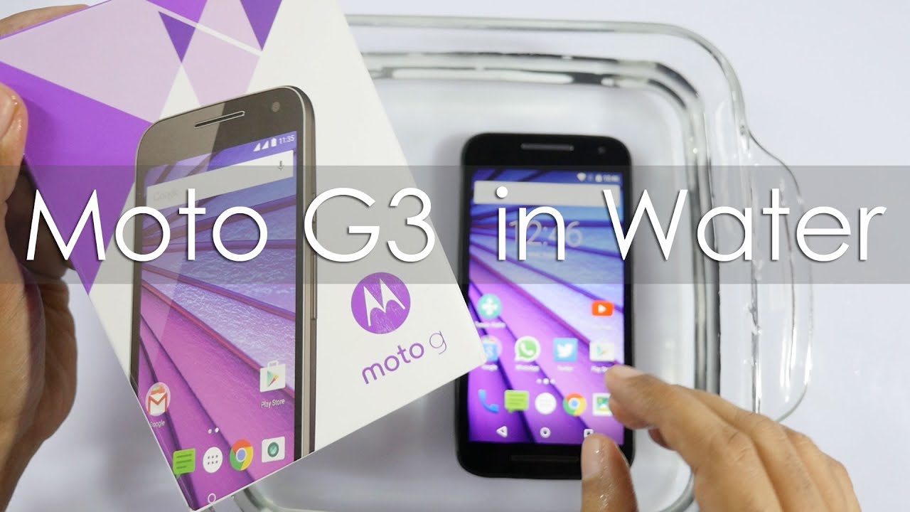 Moto G3 3rd Gen - Will it Survive in Water - YouTube