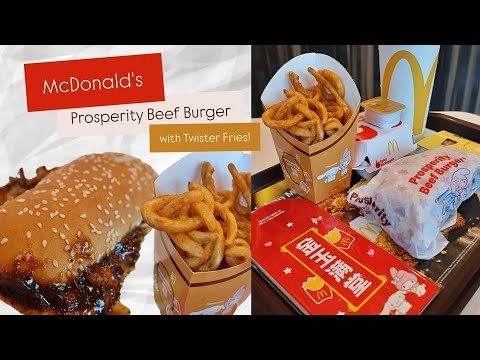 Prosperity Beef Burger with Twister Fries @ McDonald's, Choa Chu Kang ...