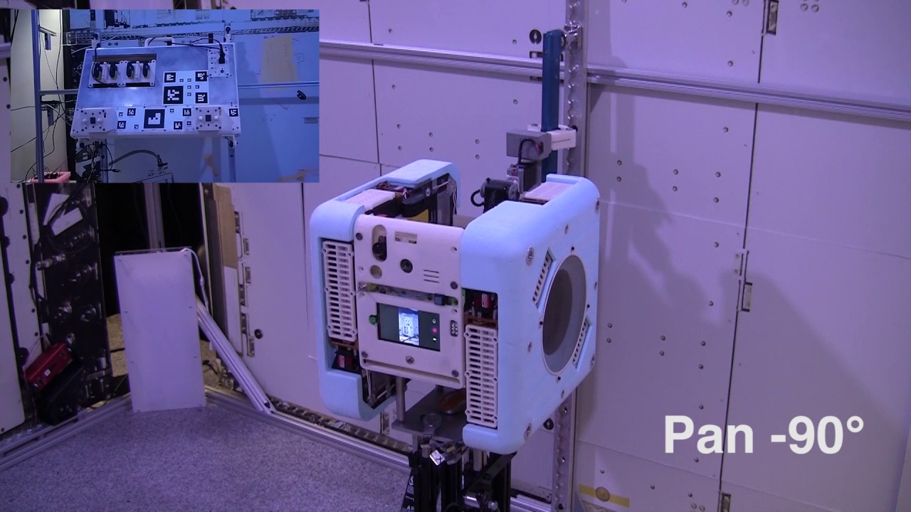 Astrobee P4C Perching Arm Pan on Micro-Gravity Table - YouTube