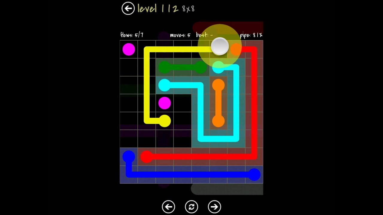 Flow Free - 8X8 Mania Walkthrough - Level's 111-115 - YouTube