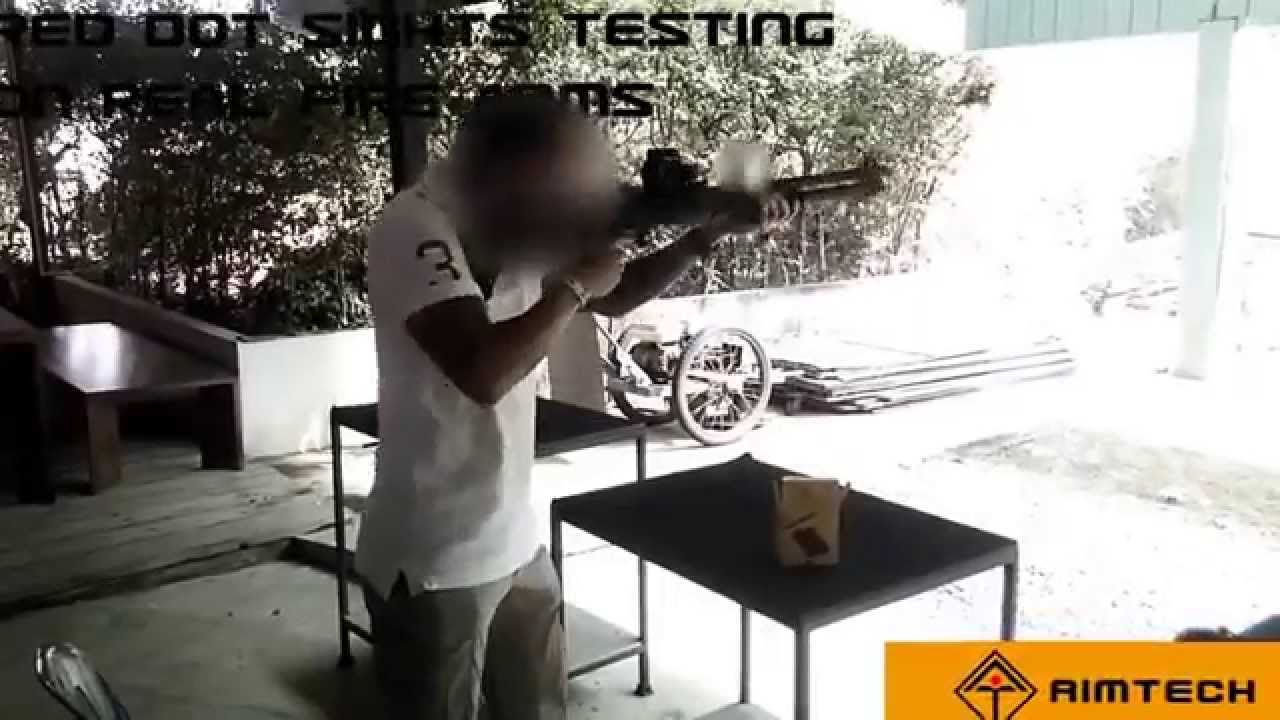 AIM TECH 抗震瞄具 泰國實彈射擊 - YouTube
