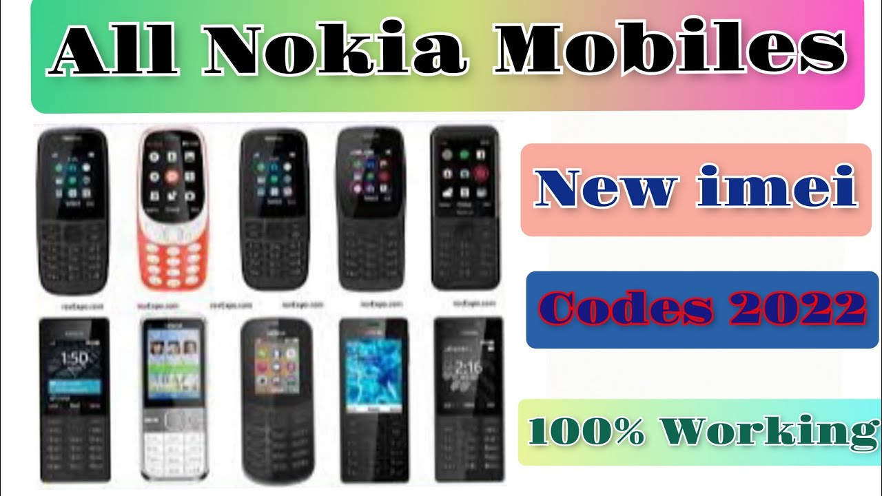 Nokia 105 , 110 , 130 ,150 new imei change code all nokia mobiles imei change codes 2022 - YouTube