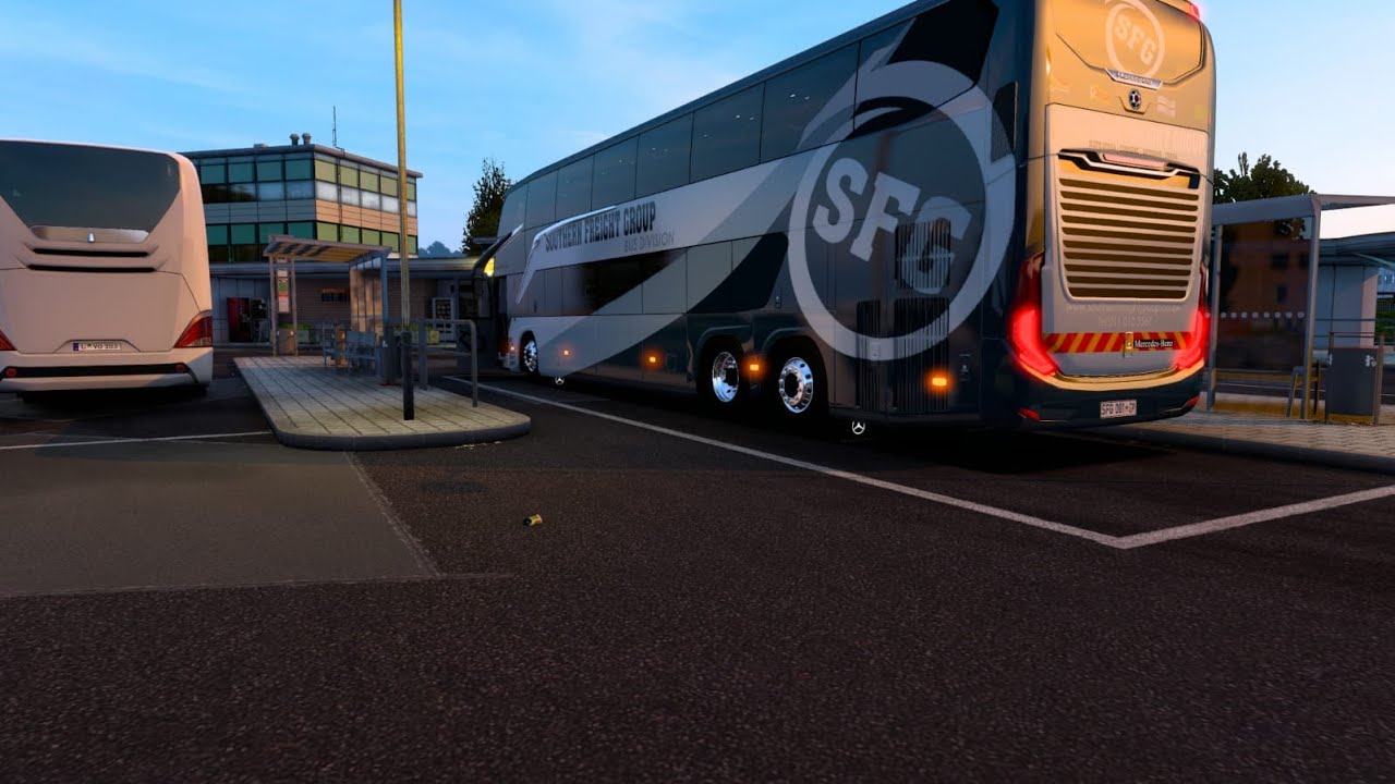 Euro Truck Simulator 2 1.45 |Mercedes Benz G8 Marcopolo Bus 6x2 | SFG ...