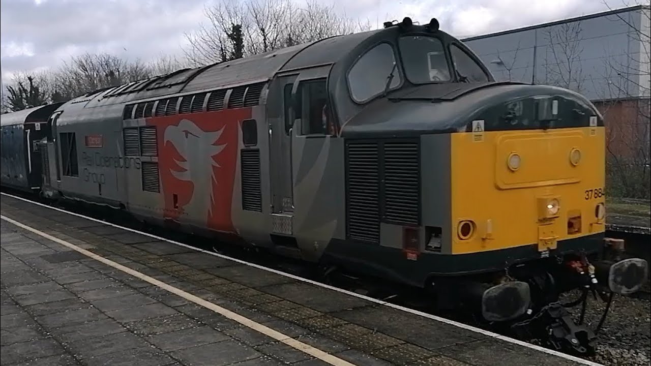 21/02/24 - Class 37 - 37884 T&T 37510 - Barton Under Needwood Rsmd to ...