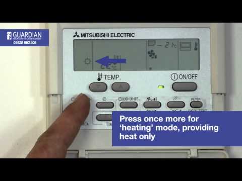 Mitsubishi Air Conditioning Control Panel How To Guide