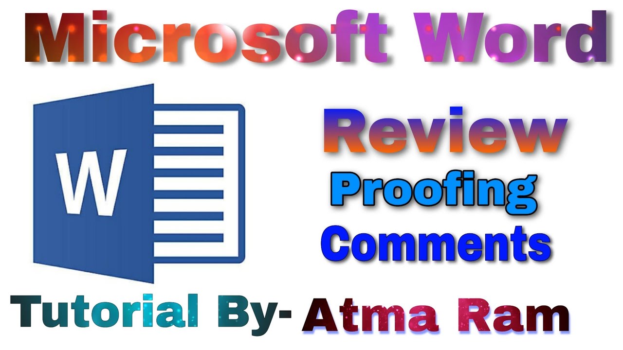 Microsoft Word Proofing & Comments - YouTube