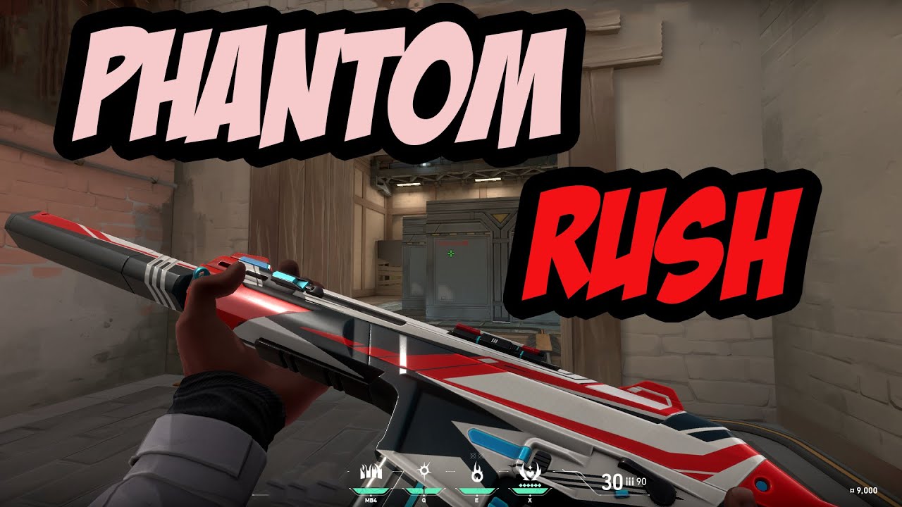 VALORANT - PHANTOM RUSH SKIN GAMEPLAY - YouTube
