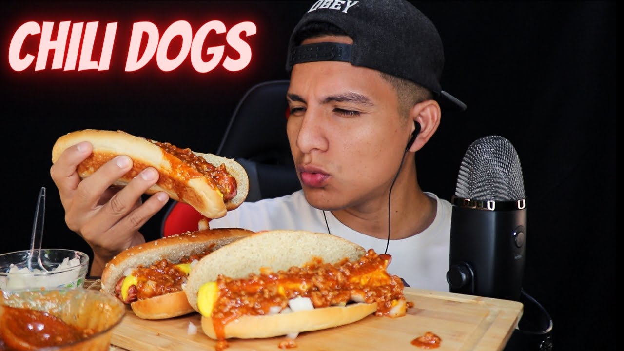 ASMR COMIENDO CHILI DOGS - EATING CHILI DOGS ASMR - YouTube