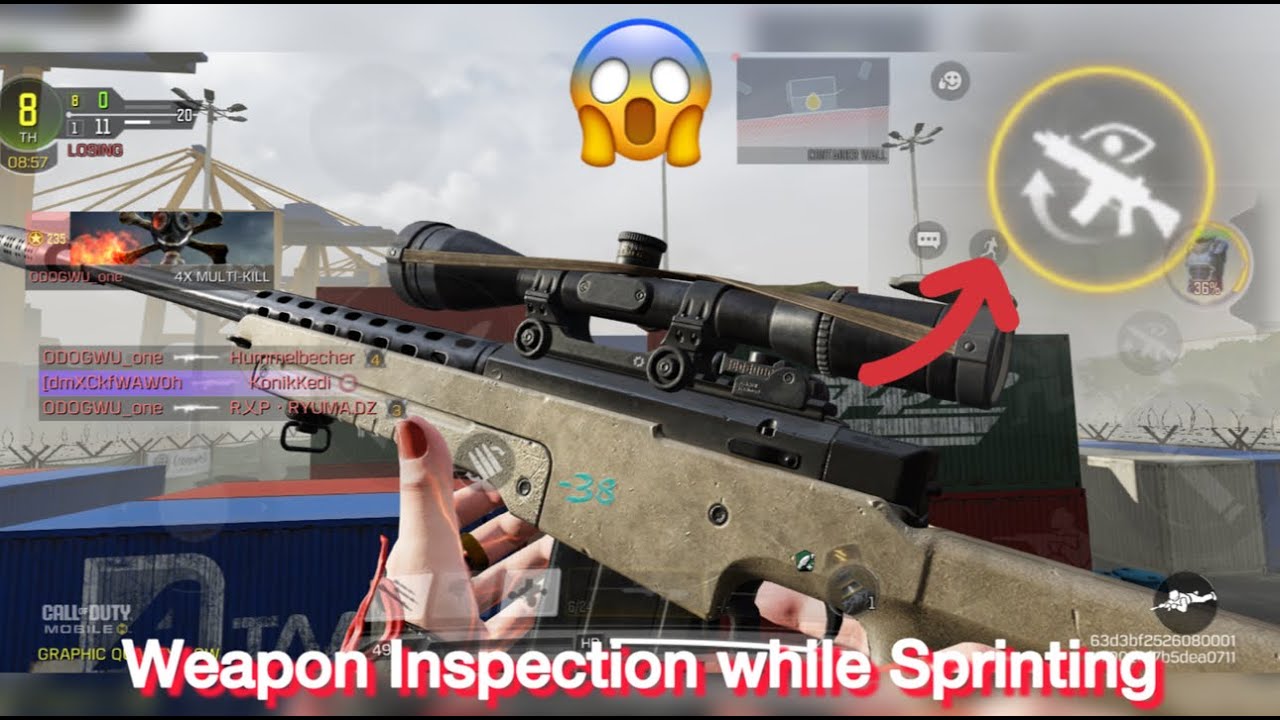 How to enable weapon inspection while running codm - YouTube