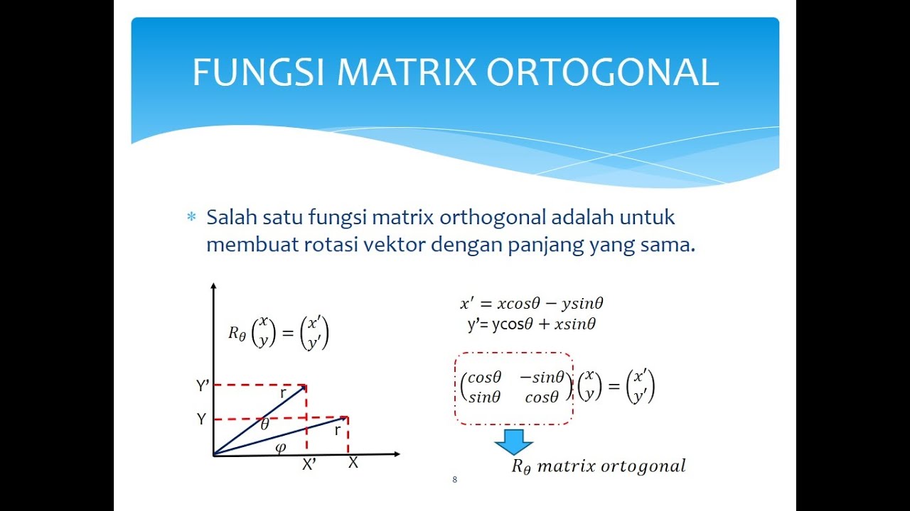 Matrix Ortogonal - YouTube