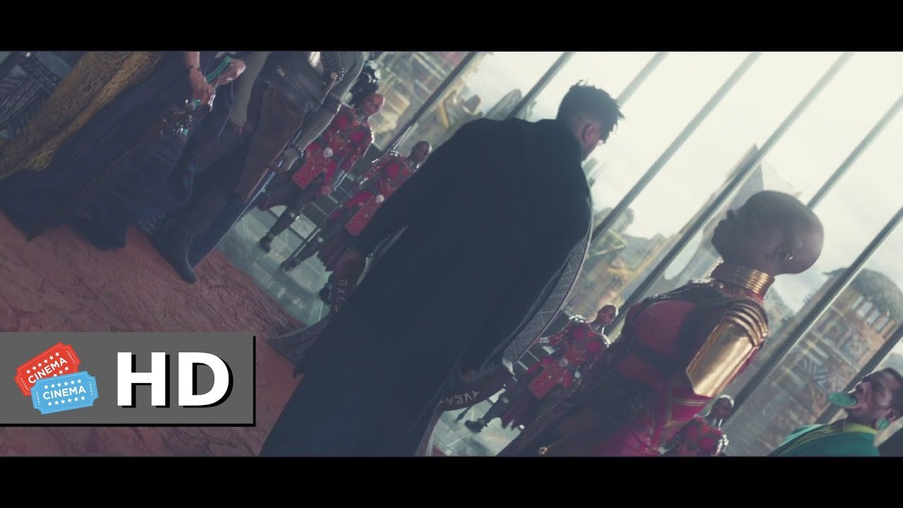 "Killmonger Takes the Throne" Black Panther (2018) | Cinematic Scene ...