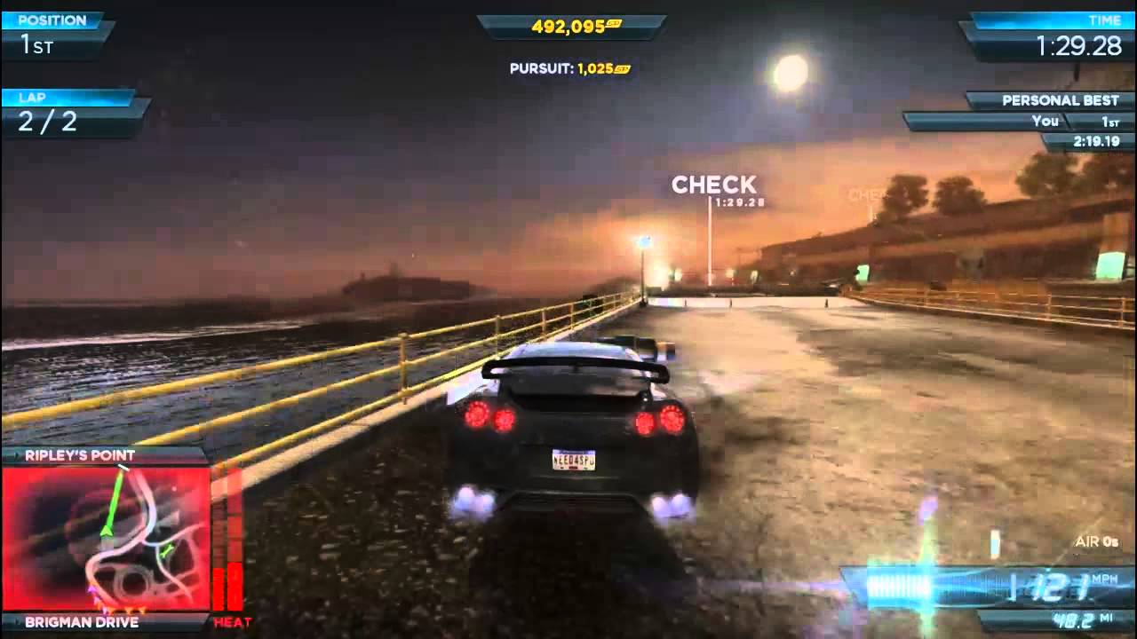 NFS13 Most Wanted Nissan GTR Race - YouTube
